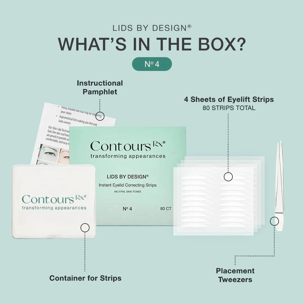 Contours Rx Lids by Design 8mm Eye Lift Strips - 80 Pack – AbsoluteSkin