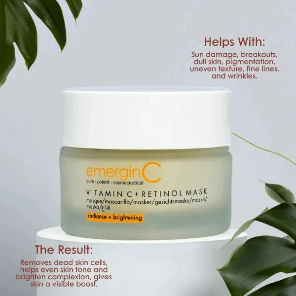 emerginC Vitamin C + Retinol Mask 50ml - Absolute Skin – AbsoluteSkin