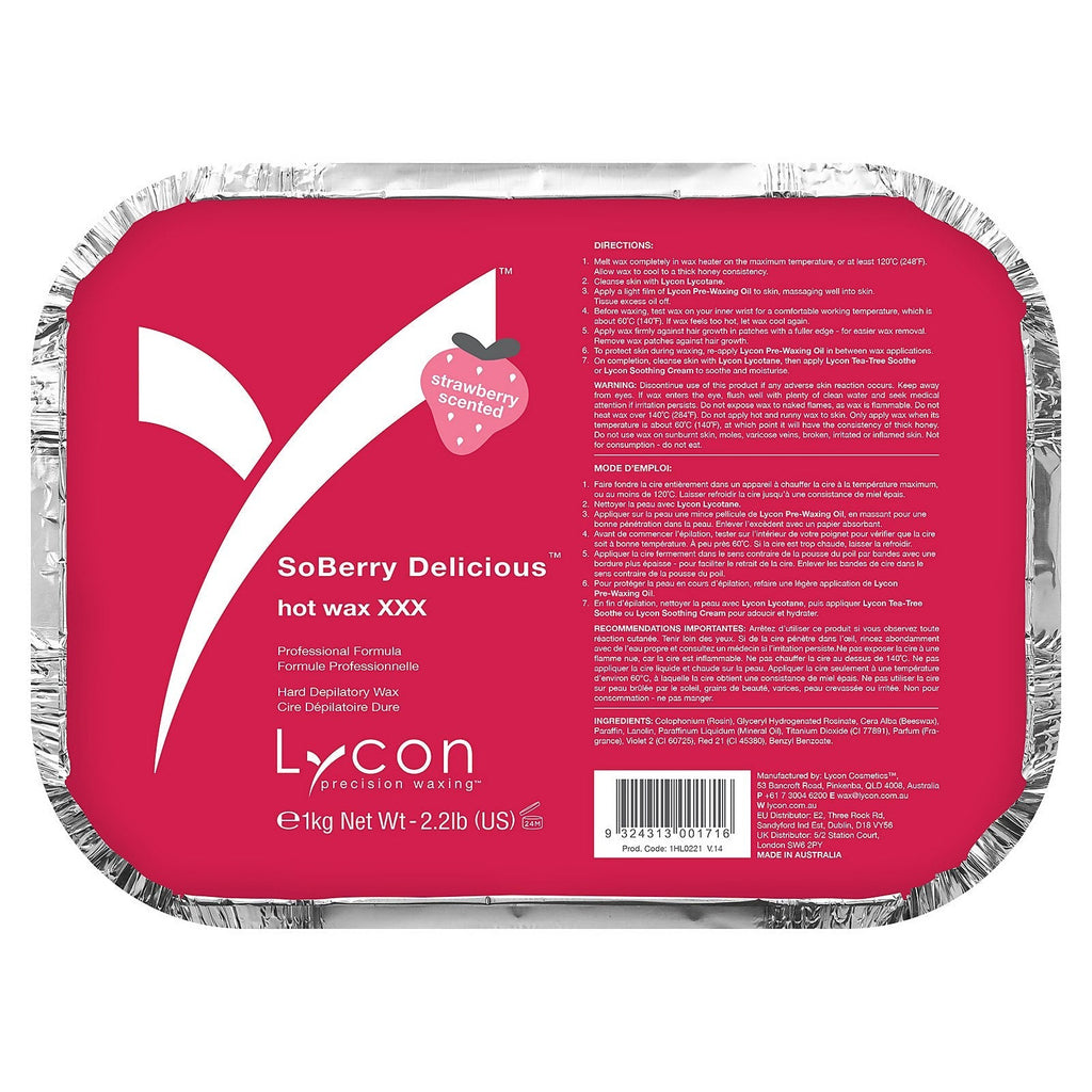 LYCON Soberry Delicious Hot Wax 1Kg – Absolute Skin – AbsoluteSkin